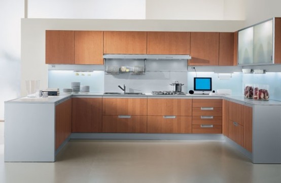 25 Modern Kitchens In Wooden Finish - DigsDigs