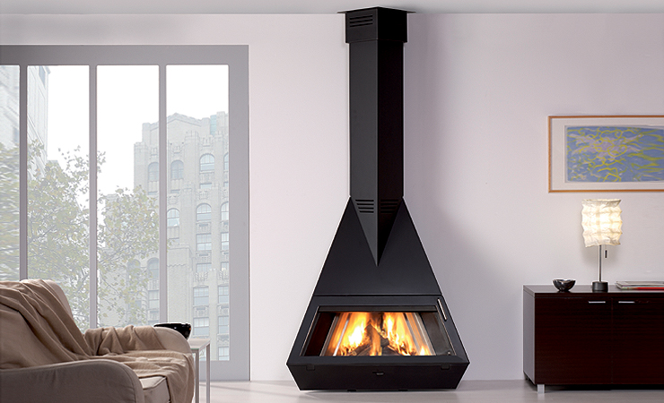 Modern Black Fireplaces By Rocal - DigsDigs