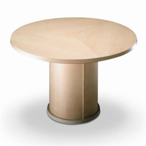 Trendy Expandable Round Dining Table by Skovby - DigsDigs Trendy Expandable Round Dining Table by Skovby - DigsDigs