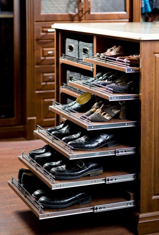 41 Adorably Practical Ideas To Organize Shoes In Your Home - DigsDigs