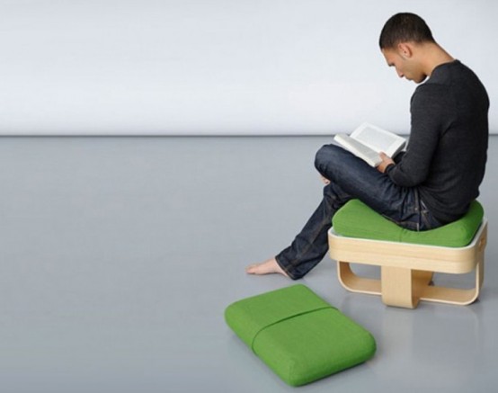 All-In-One Functional Piece Of Cushions And Basket - DigsDigs