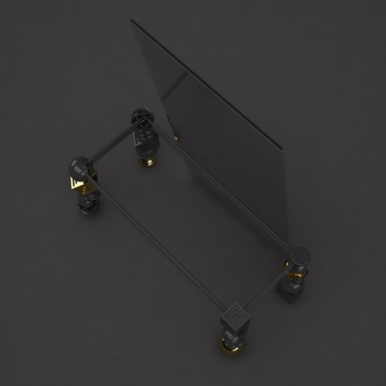 Art Deco Dining Table With Unusual Legs - DigsDigs