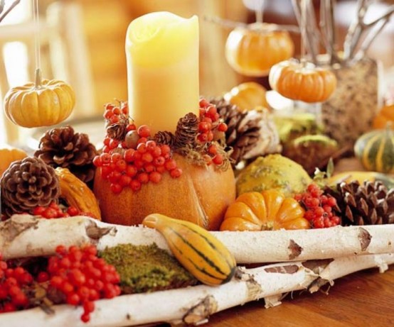 55 Awesome Thanksgiving Centerpieces - DigsDigs