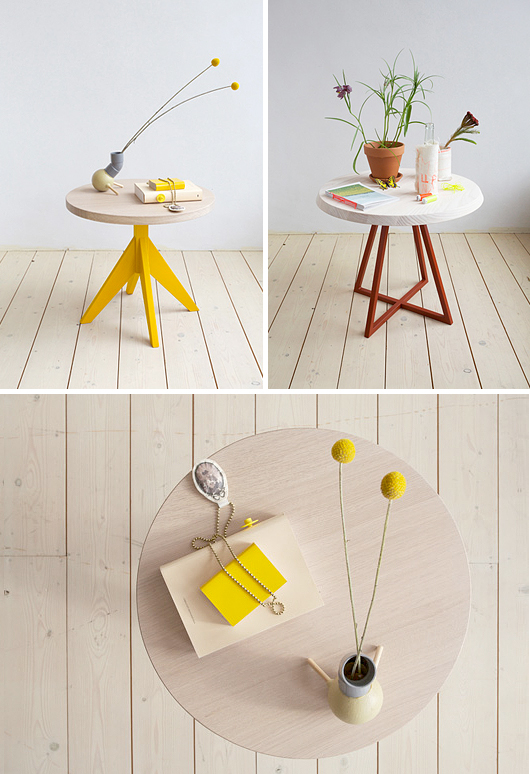 Casual Coffee Tables With Colorful Legs - DigsDigs