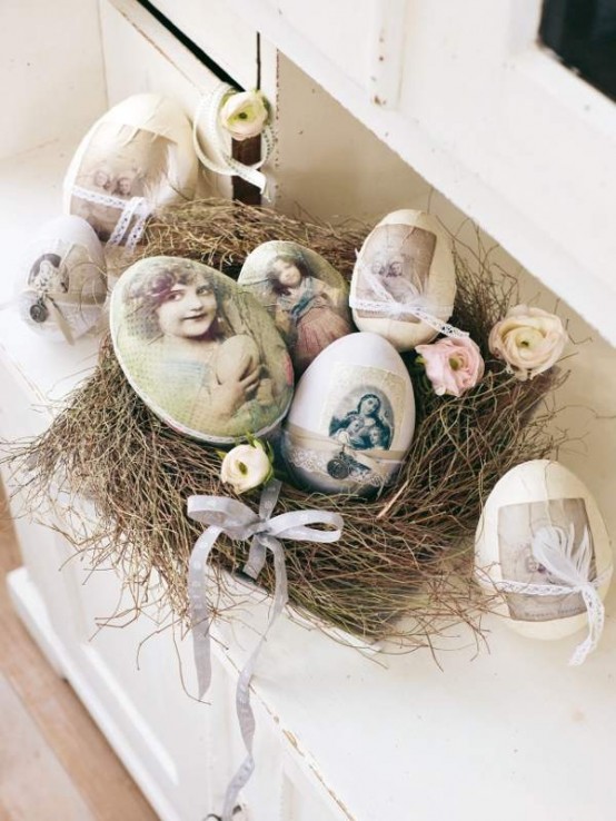 27 Charming Vintage Easter Décor Ideas - DigsDigs