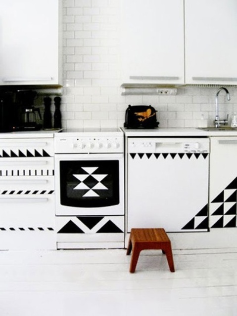 44 Cool Geometric Kitchen Décor Ideas To Rock - DigsDigs