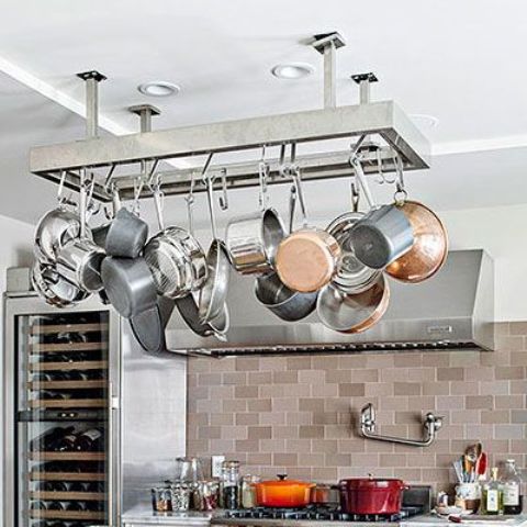 58 Cool Kitchen Pots And Lids Storage Ideas - DigsDigs