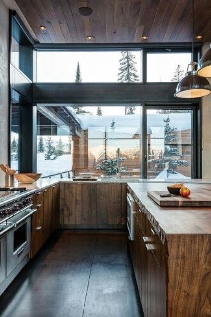 54 Cozy Chalet Kitchen Designs To Get Inspired - DigsDigs
