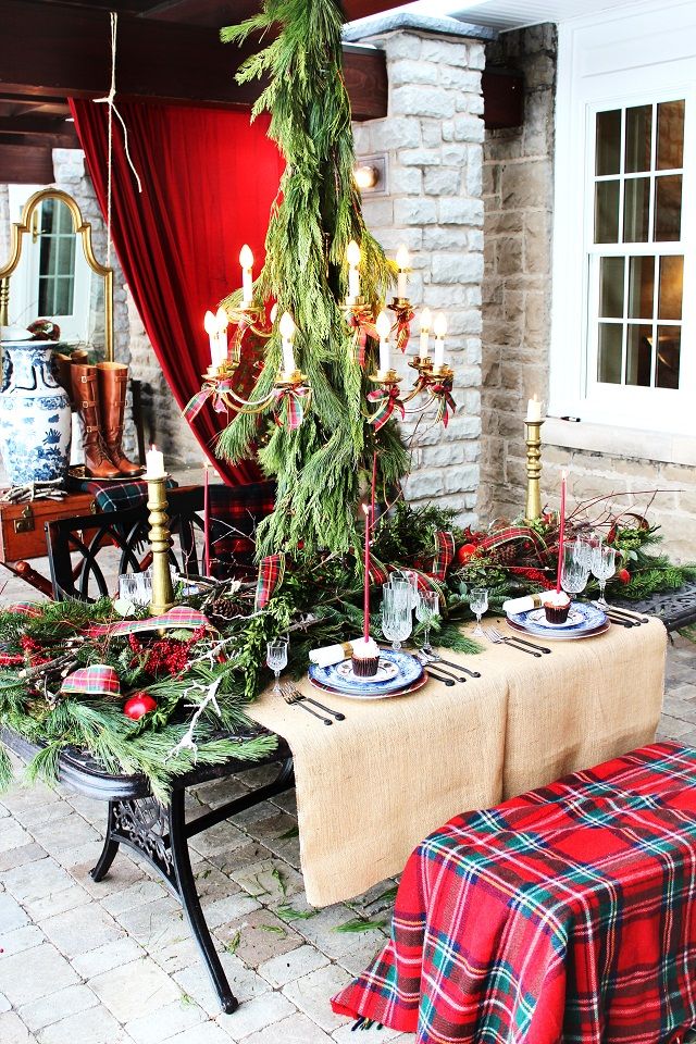 35 Cozy Plaid Décor Ideas For Christmas | DigsDigs