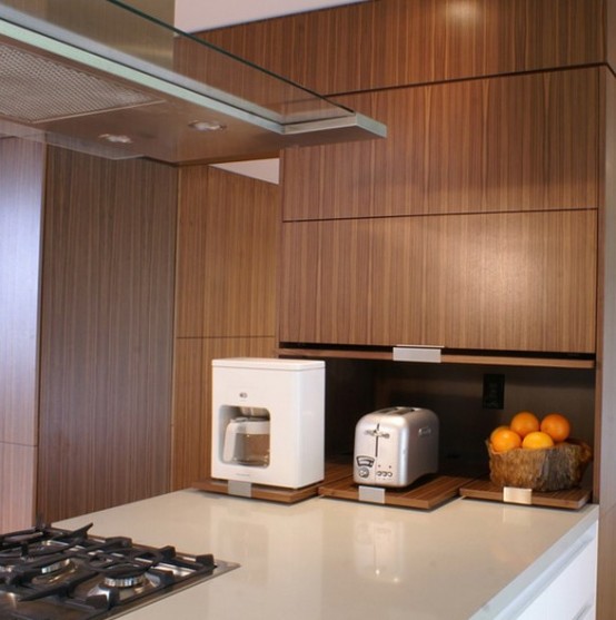 66 Creative Appliances Storage Ideas For Small Kitchens - DigsDigs