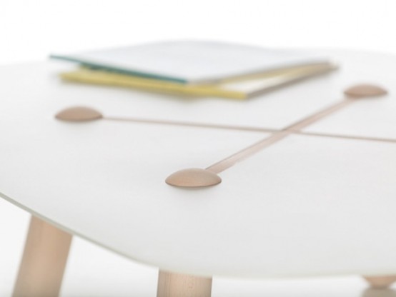 Curious Button Table By Marcello Santin And Joeri Reynaert - DigsDigs