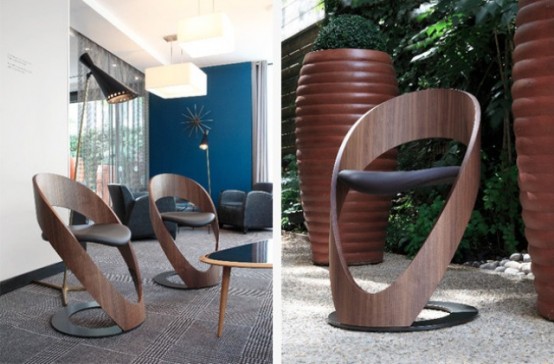 Curvy Chairs And Stools Of Different Materials By Martz Edition - DigsDigs