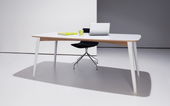 Flexible Modern Desk And Dining Table In One - DigsDigs