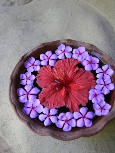 Summer Home Décor: 26 Floating Flowers Arrangements - DigsDigs