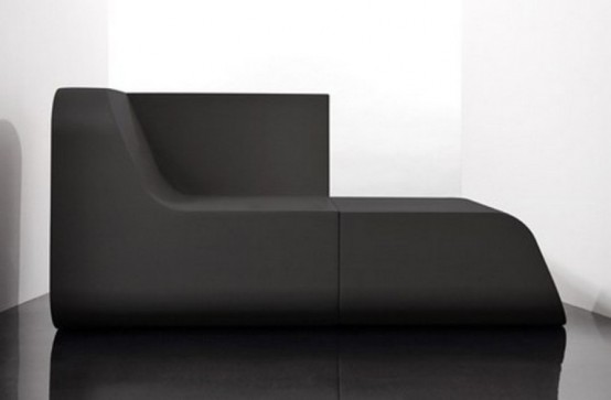 Functional Minimalist Seat And Side Table Of Foam - DigsDigs