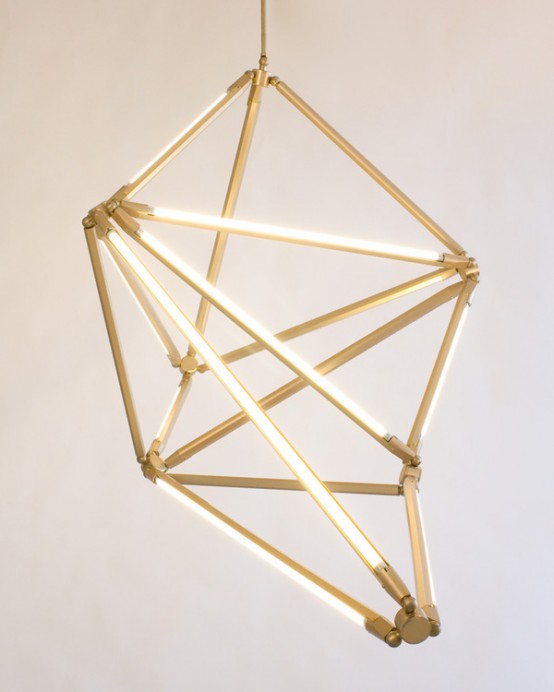 Futuristic Geometric LED Light Structure - DigsDigs