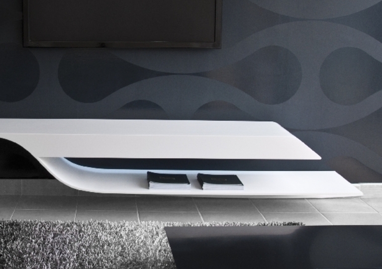 Futuristic Melting Shelves For Your Living Room | DigsDigs