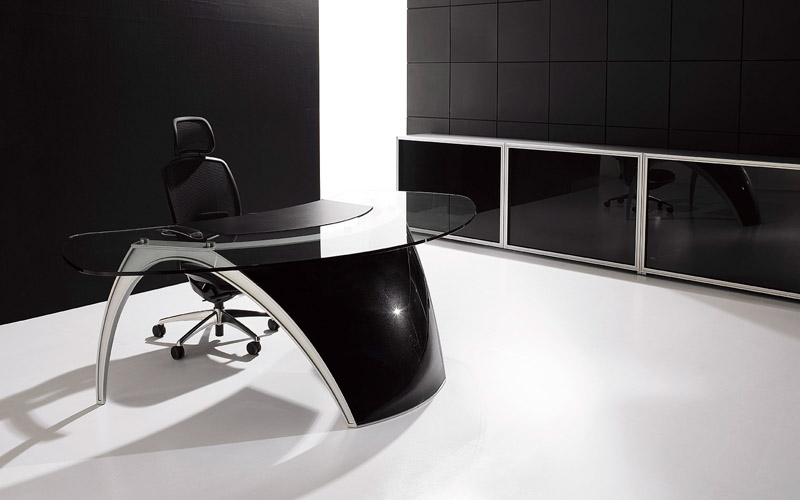 Futuristic Desks for Home Office – Luna By Uffix - DigsDigs