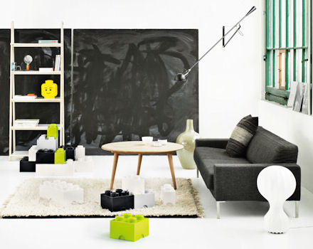 Giant LEGO Bricks As Modular Storage Box System - DigsDigs