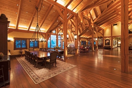 Incredible Barn Mansion Of Wood And Stone In Utah - DigsDigs