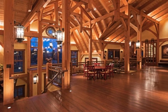 Incredible Barn Mansion Of Wood And Stone In Utah - DigsDigs