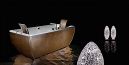 Free Standing Metal Soaking Bathtubs - Kali' Metal from BLUBleu - DigsDigs