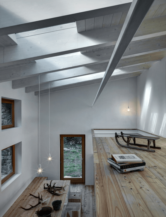 Minimalist Cabin Covered With Stone From Ruins - DigsDigs