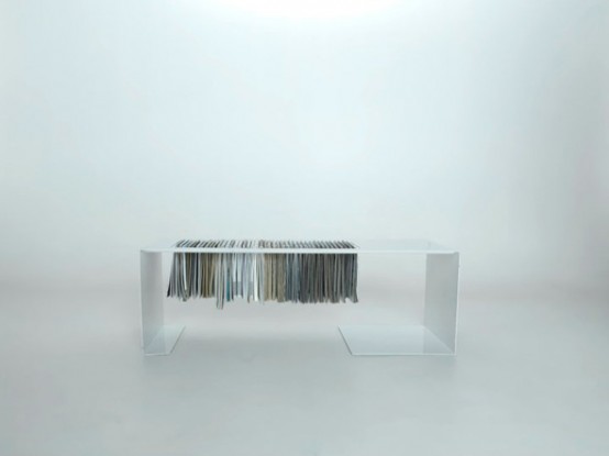 Minimalist Coffee Table With A Built-In Magazine Rack - DigsDigs