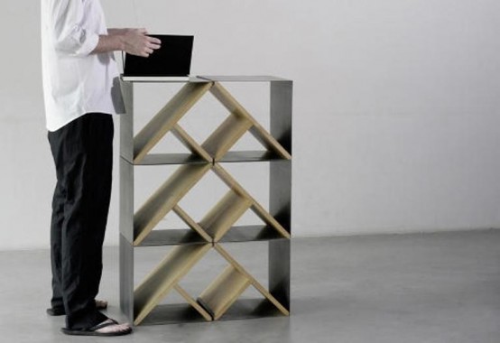 Minimalist Stool And Storage Unit In One - DigsDigs