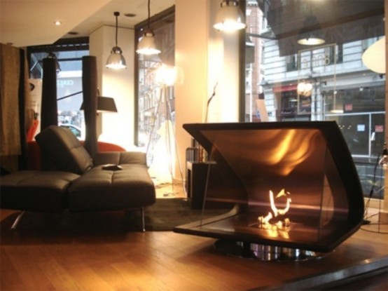 38 Modern Creative Fireplace Designs For Indoors - DigsDigs