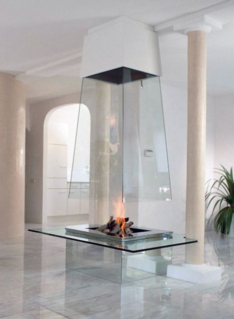 38 Modern Creative Fireplace Designs For Indoors - DigsDigs