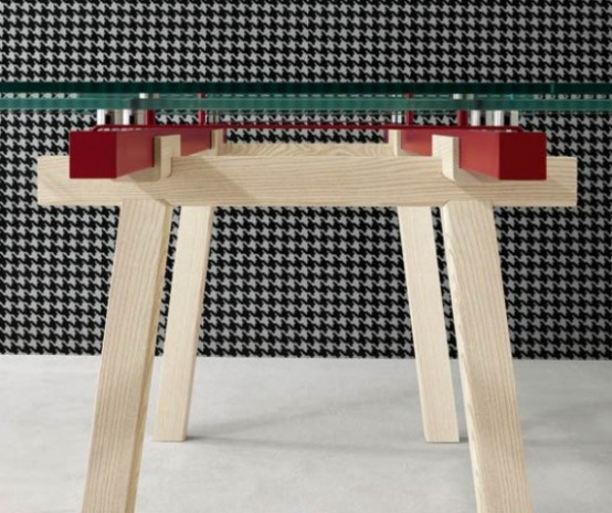 Modern Eye-Catching Transparent Tracks Table - DigsDigs Modern Eye-Catching Transparent Tracks Table - DigsDigs