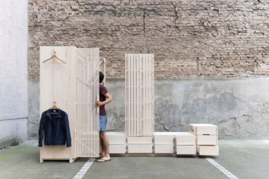 Modular Bedroom Unit For Long And Narrow Bedrooms - DigsDigs