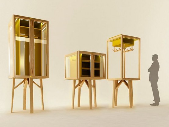 Modular Transparent Clothing Storage System - DigsDigs