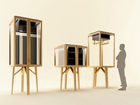 Modular Transparent Clothing Storage System - DigsDigs