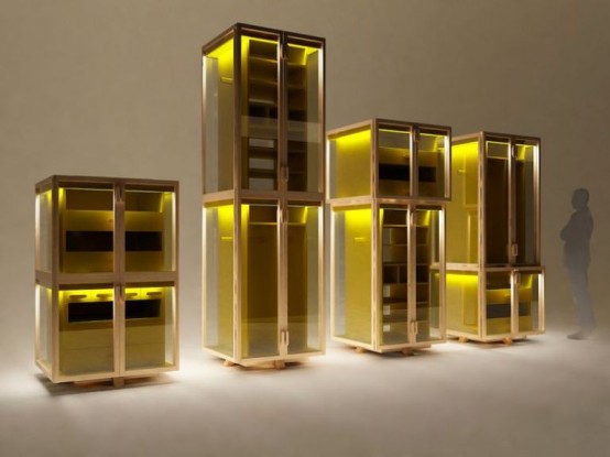 Modular Transparent Clothing Storage System - DigsDigs