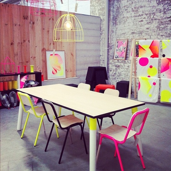 Rock The Colors: 32 Neon Home Décor Ideas - DigsDigs