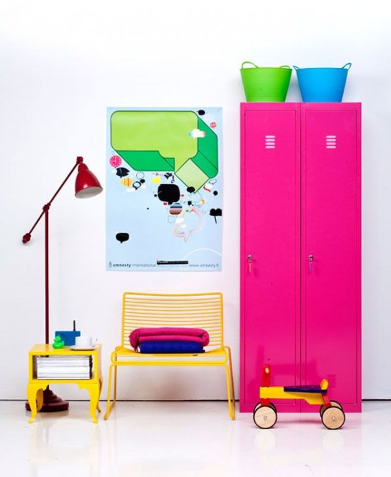 Rock The Colors: 32 Neon Home Décor Ideas - DigsDigs