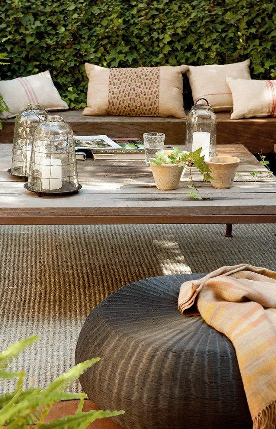 Relaxing Terrace Design In Natural Wood And Lots Of Green - DigsDigs