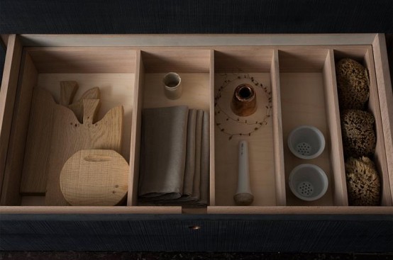 Rustic Kitchen With An Extensive Use Of Rough Wood - DigsDigs