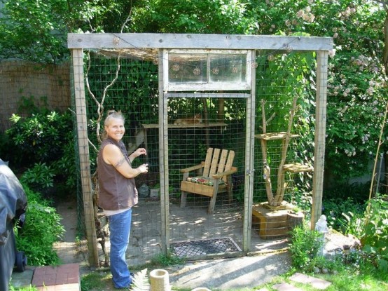 41 Safe And Smartly Organized Cat Enclosures - DigsDigs