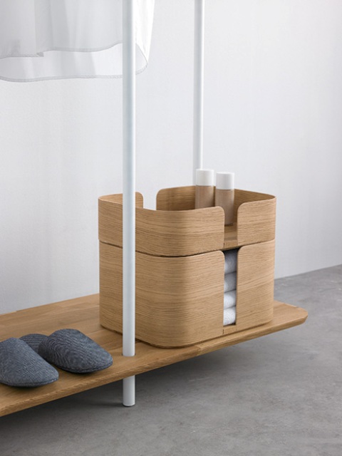 Scandinavian Plateau Unit For Hallway Storage - DigsDigs