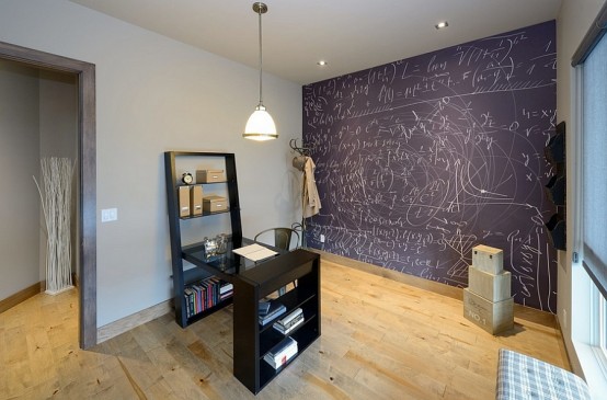 50 Smart Chalkboard Home Office Décor Ideas - DigsDigs