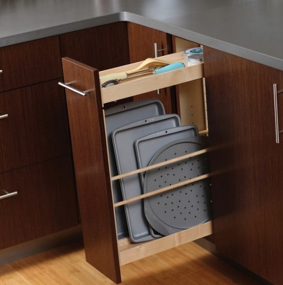 85 Smart Hidden Kitchen Storage Ideas - DigsDigs