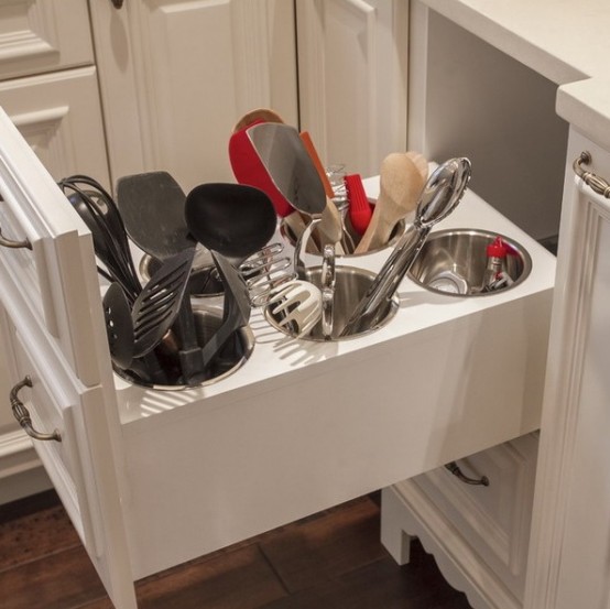 85 Smart Hidden Kitchen Storage Ideas - DigsDigs