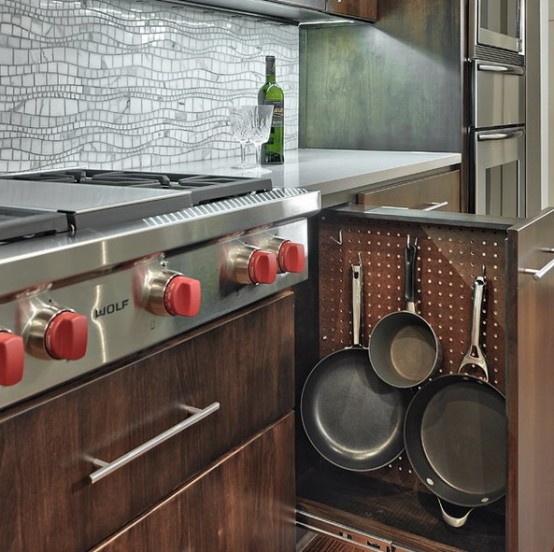 85 Smart Hidden Kitchen Storage Ideas - DigsDigs