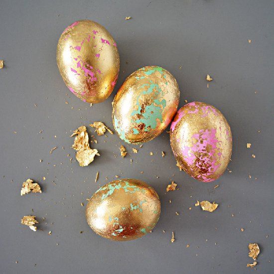 27 Sparkling Gold And Copper Easter Décor Ideas - DigsDigs