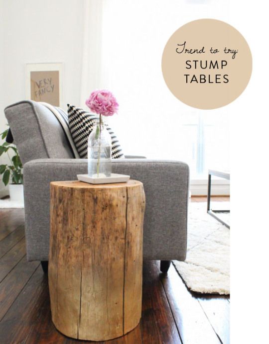 36 Stump Décor Pieces For Natural Home Décor - DigsDigs