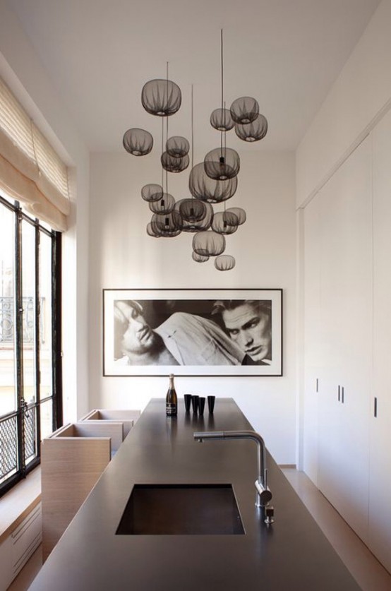 31 Stylish And Functional Super Narrow Kitchen Design Ideas - DigsDigs