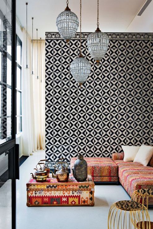 56 Stylish Geometric Décor Ideas For Your Living Room - DigsDigs